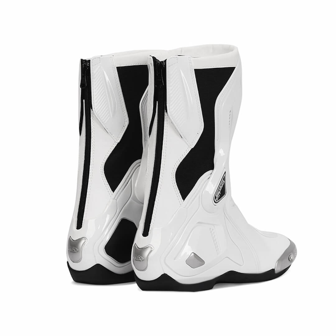 ALLGOAL White Motorcycle Riding Boots – Street Riding Protective Boots