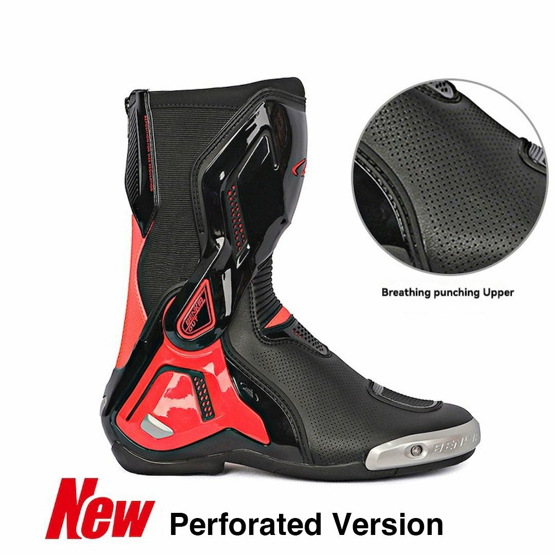 Allgoal White Motorcycle Riding Boots – ALLGOAL