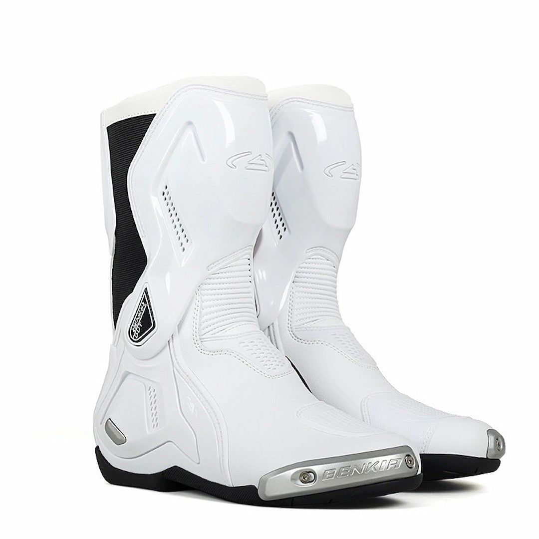 Allgoal White Motorcycle Riding Boots – ALLGOAL