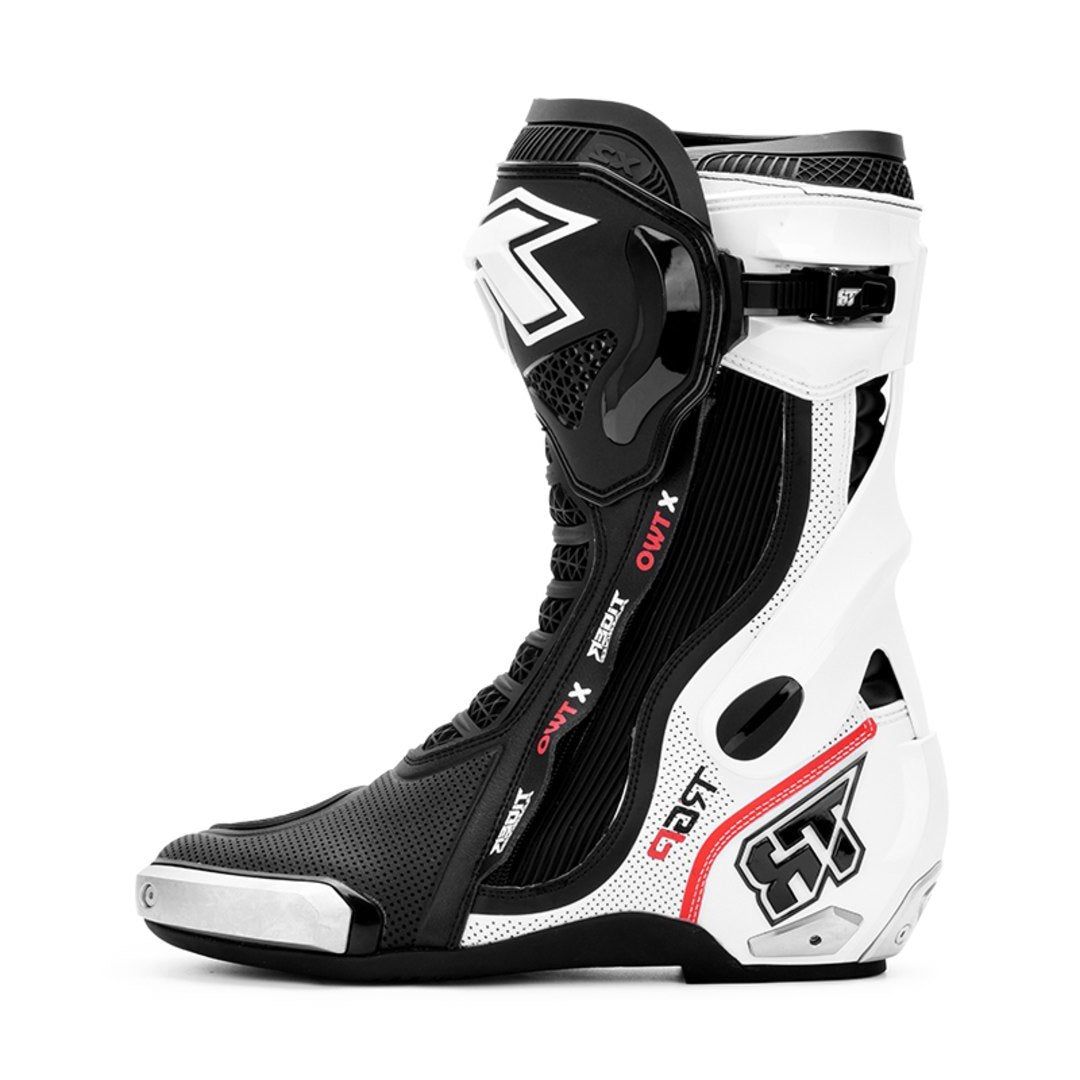 TR X2 Motorcycle Riding Boots White Black – ALLGOAL